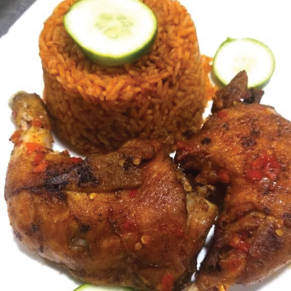 Jollof Rice and Chicken